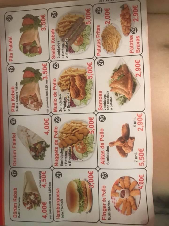 Carta del restaurante Village online Pakistani and Indian food, Barcelona