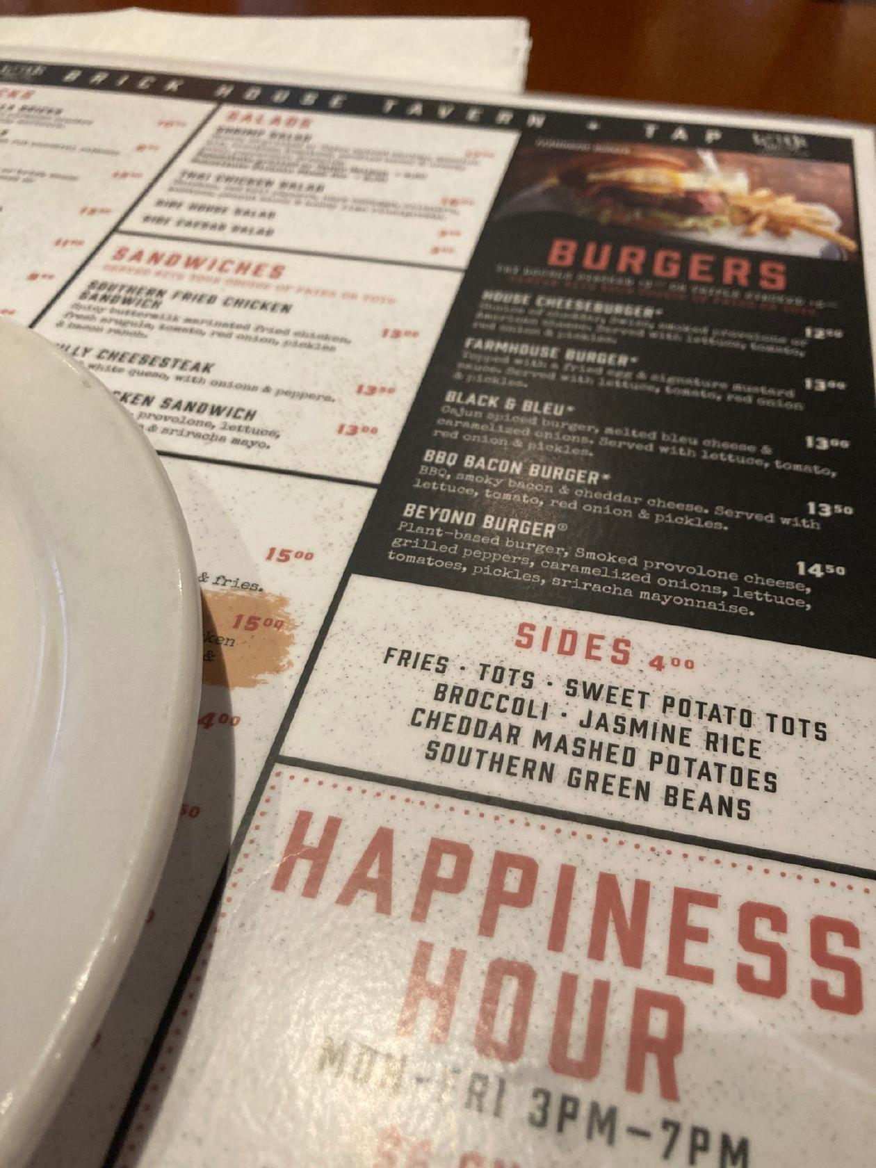 Menu at Brick House Tavern + Tap pub & bar, South Plainfield