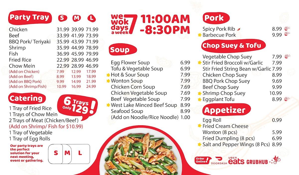 Menu at Happy Plus Chinese Restaurant, Los Angeles