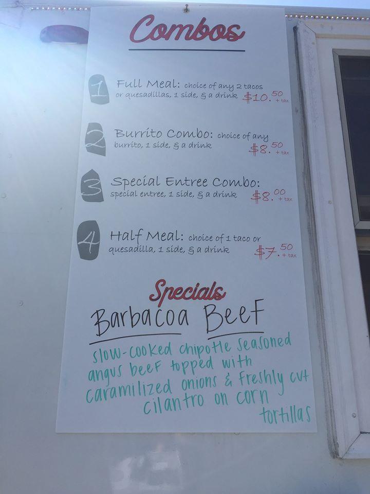 Menu at Taco The Town LLC restaurant, Hartsville
