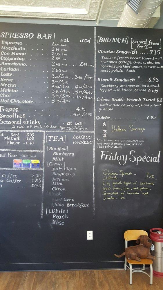 Menu at Fortezza Coffee cafe, Fort Wayne