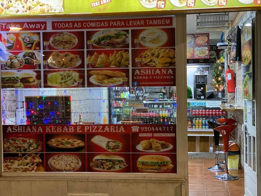 Menu at Ashiana Kebab restaurant, Carcavelos
