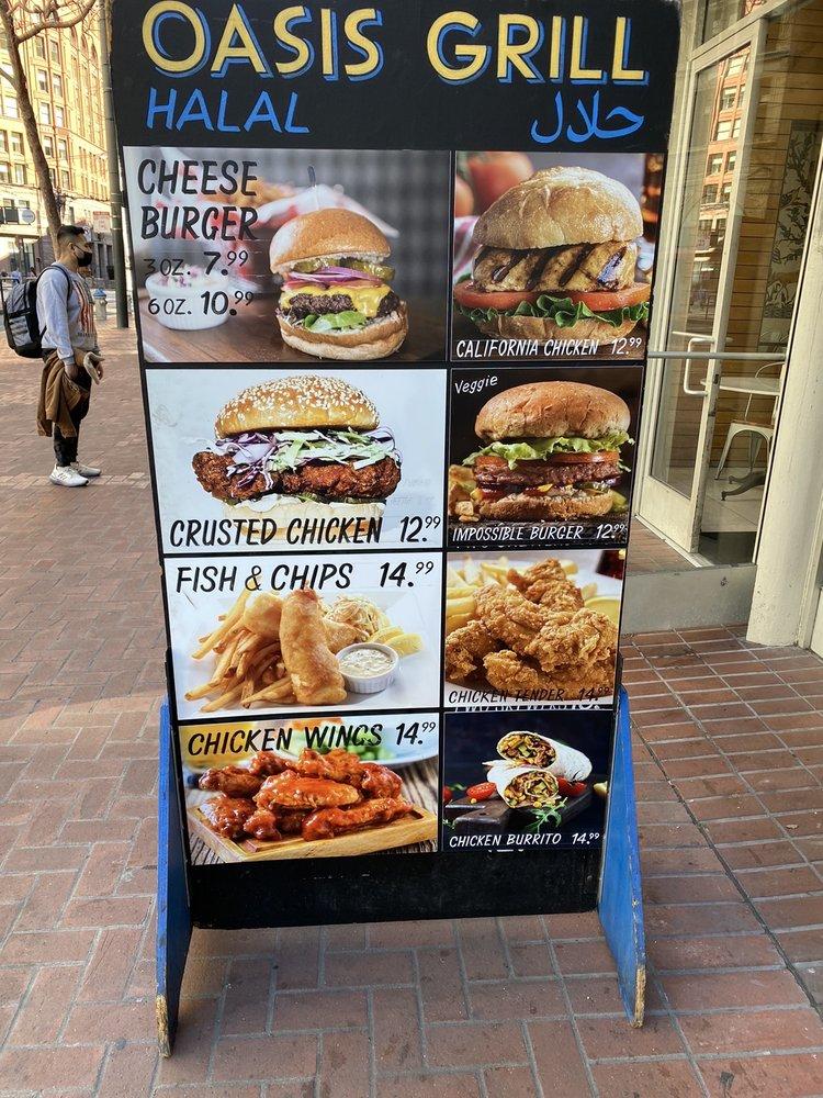 Oasis Grill, 711 Market St B in San Francisco - Restaurant menu and reviews