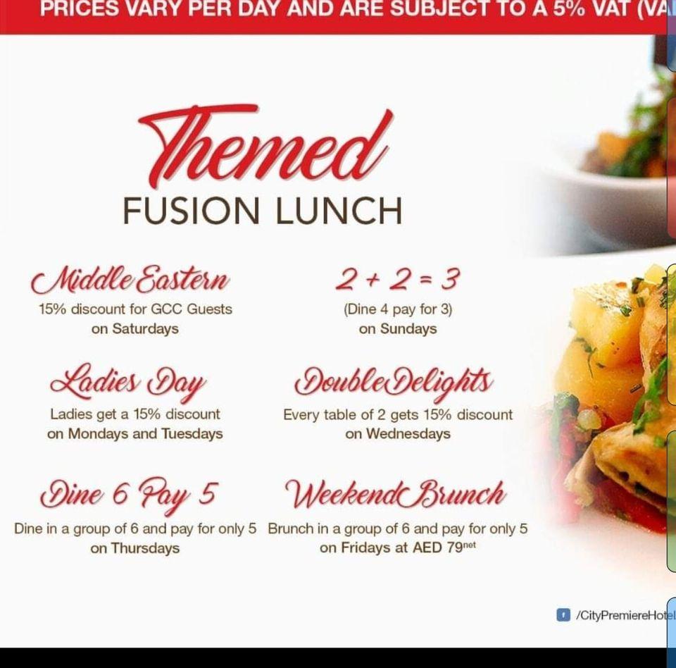 Menu at Cafe Premiere, Dubai, Ground Floor