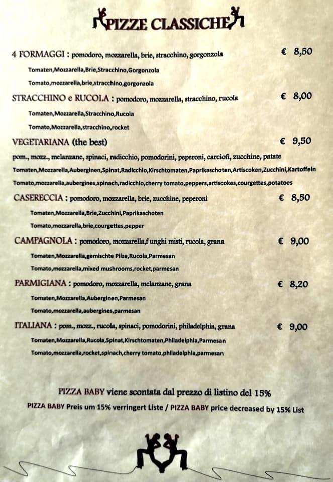 Speisekarte von Pizzeria Ristorante Via Vai, Bardolino, Via Gardesana ...