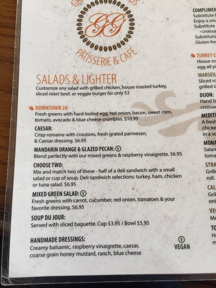 Menu at Gathering Grounds Patisserie & Cafe, Luray