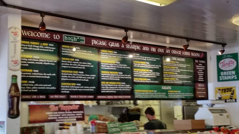 Menu at High Street Market & Deli restaurant, San Luis Obispo
