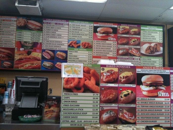 Menu at Mega Subs restaurant, Santa Ana