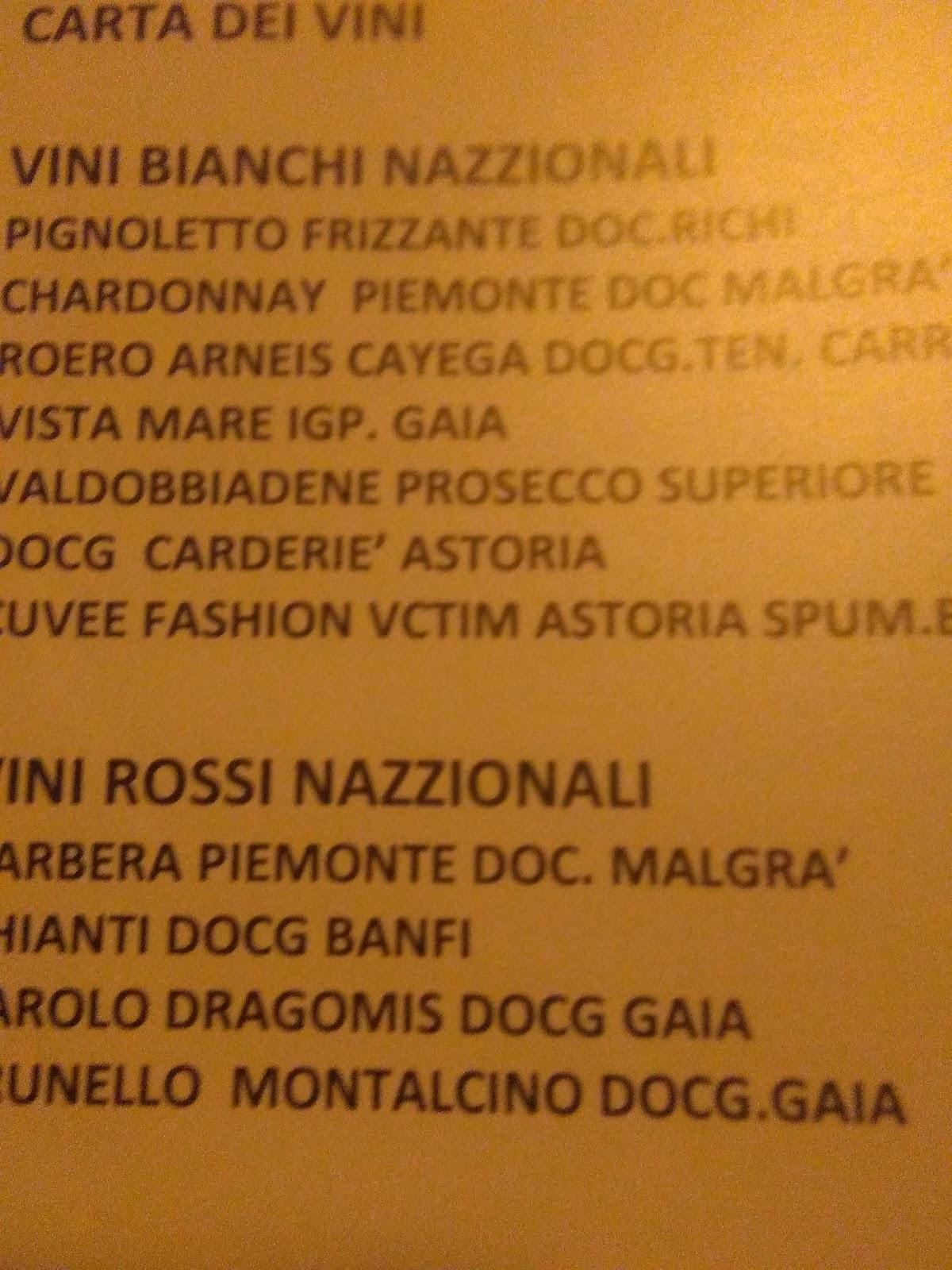 Menu at Al Pontile restaurant, Ischia