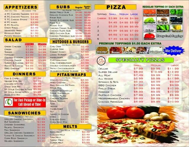 Menu at Conant Cafe Pizza and Grill, Hamtramck
