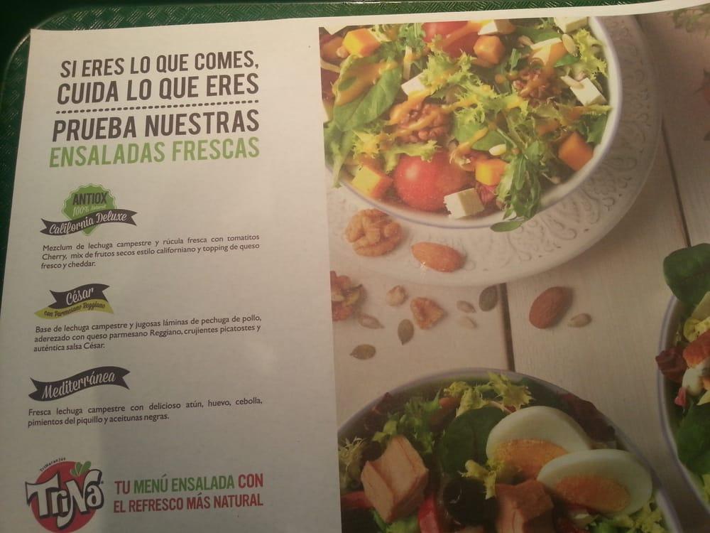 Carta del restaurante Rodilla, Madrid, Preciados