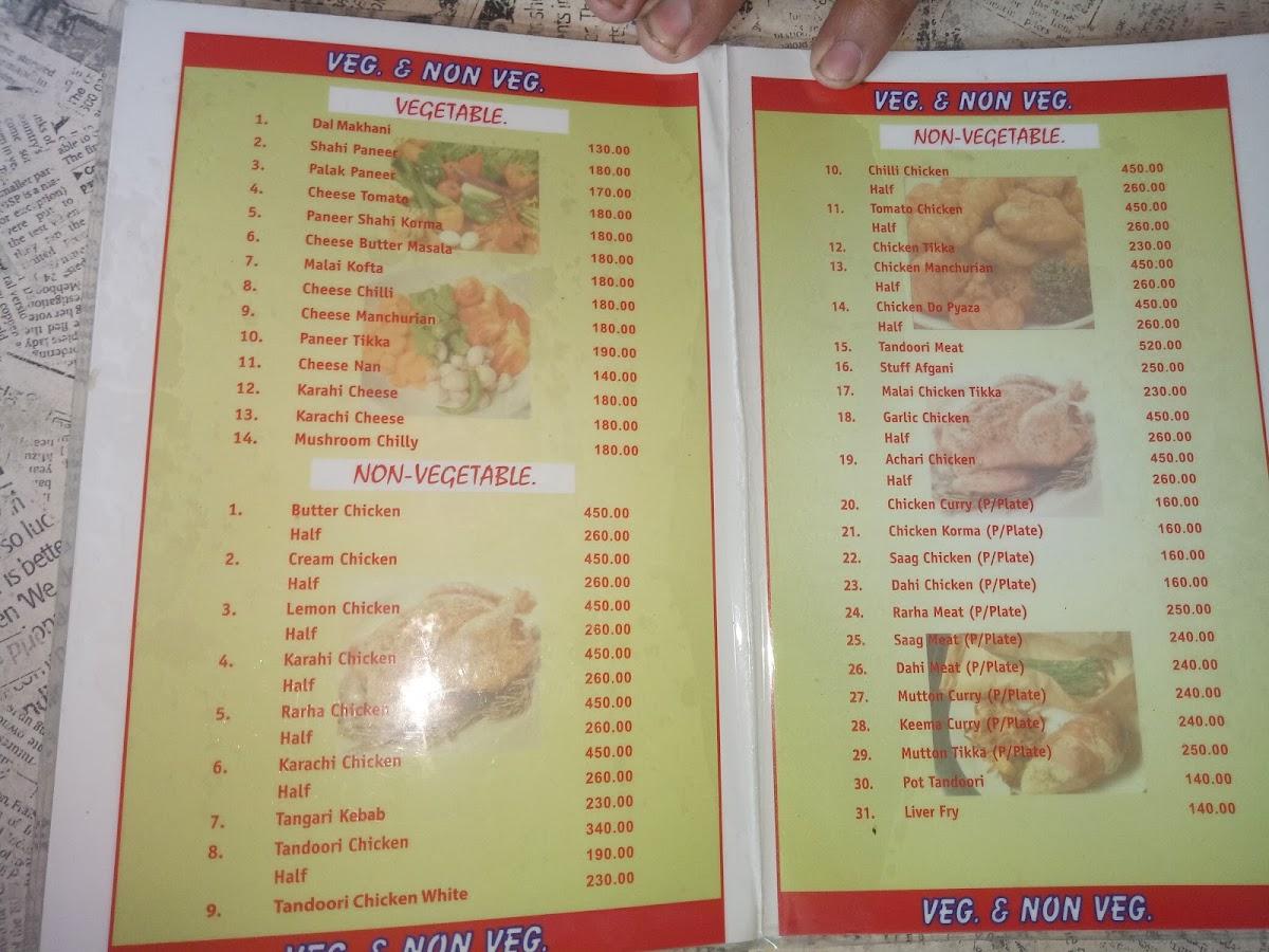 Menu at Shefali Veg & Non Veg, Karnal