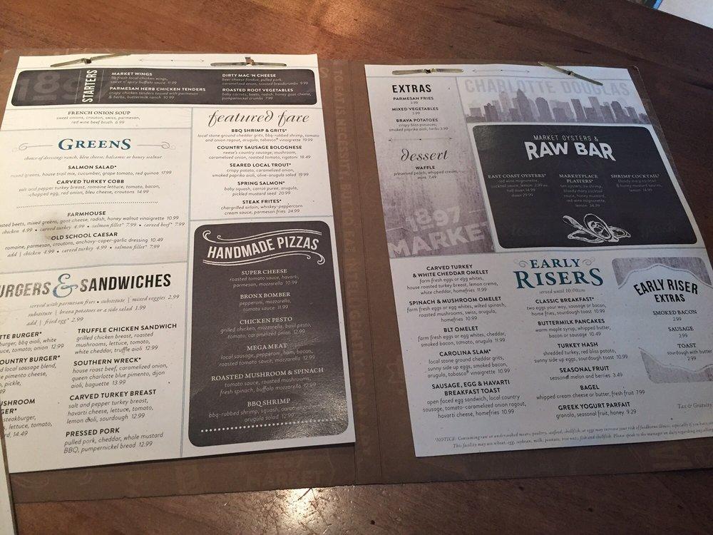 Menu at 1897 Market pub & bar, Charlotte, Josh Birmingham Pkwy