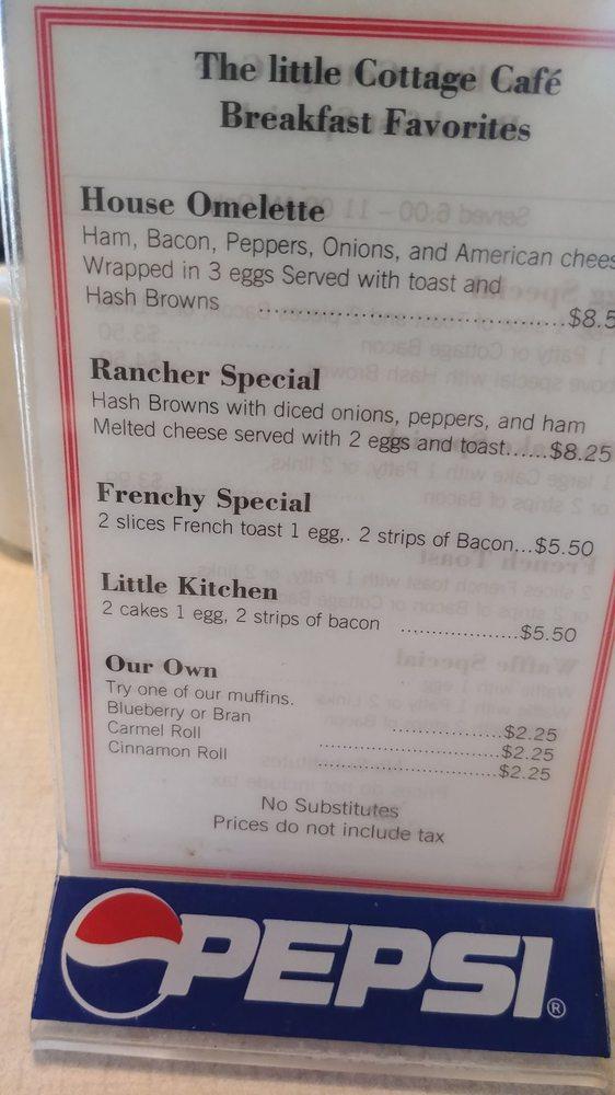 Menu at Little Cottage Café cafe, Bismarck