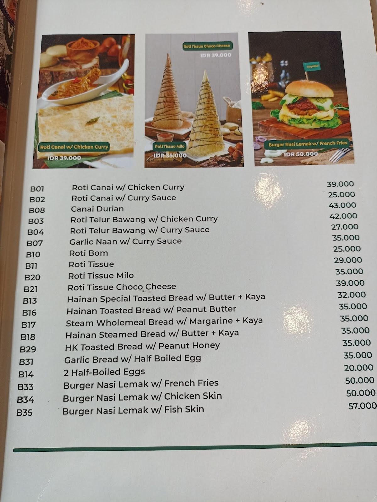Menu at PappaRich Lippo Mall Kemang restaurant, South Jakarta, 12