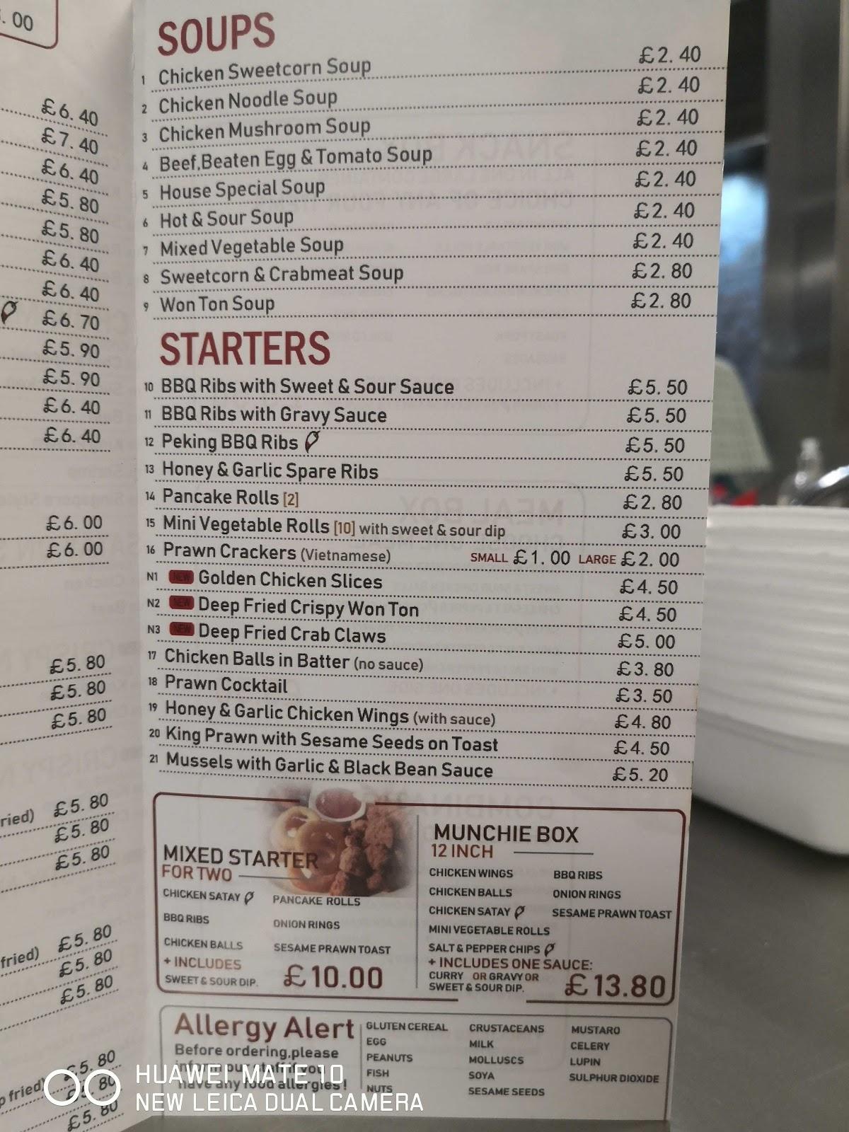 Menu at CKC Chinese Takeaway Knightswood, Glasgow