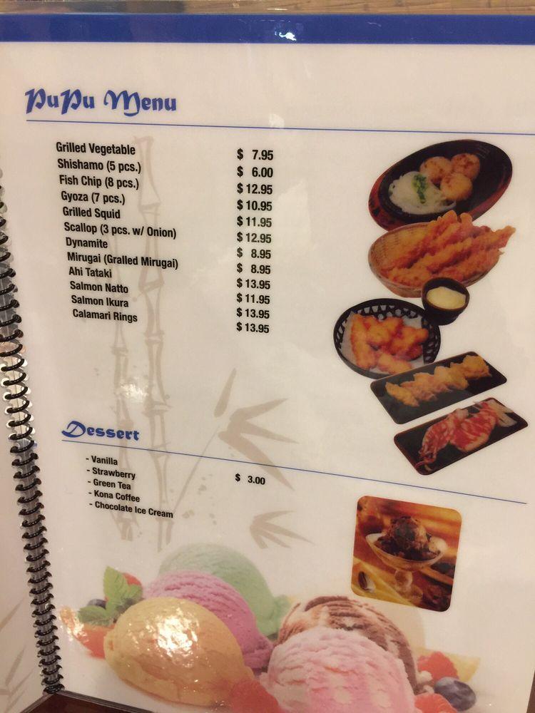 Menu at Kikuya Restaurant, Honolulu, 1315 N King St