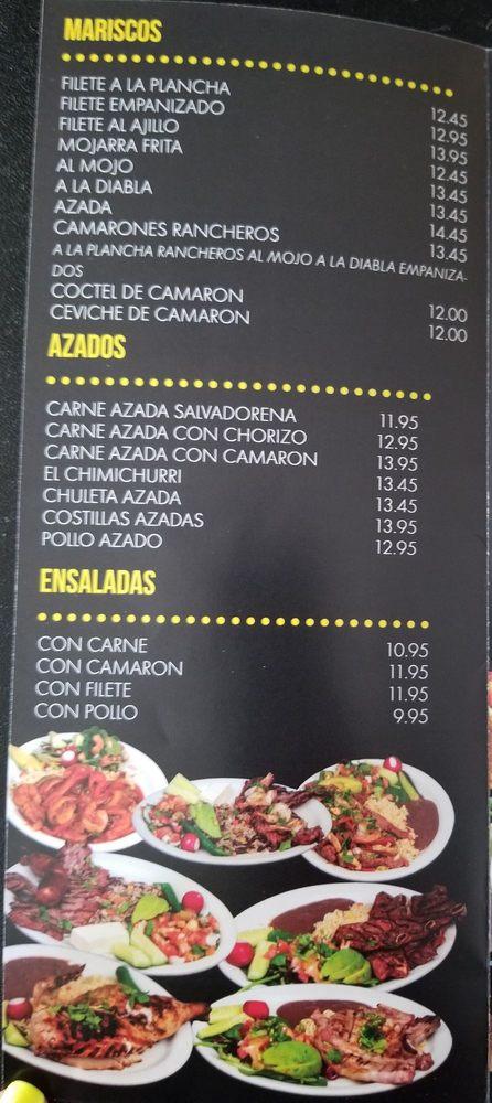 Menu at Loroco Bistro Salvadorean food restaurant, Whittier