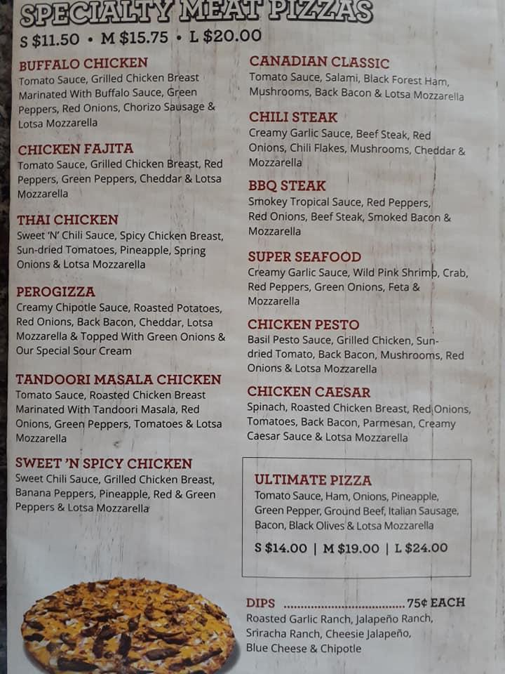 Menu at Best Bite Pizza Ltd restaurant, Chilliwack