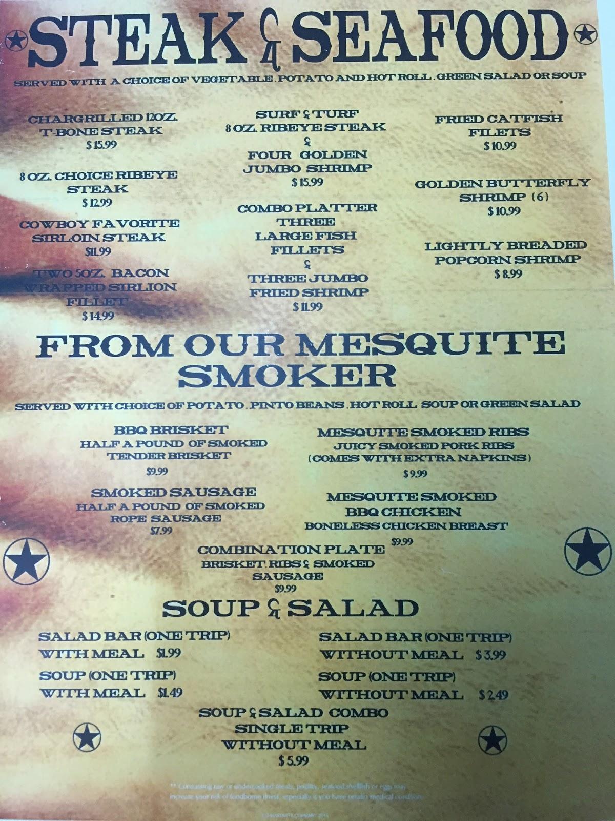Menu at Jolly Travel Center restaurant, Jolly