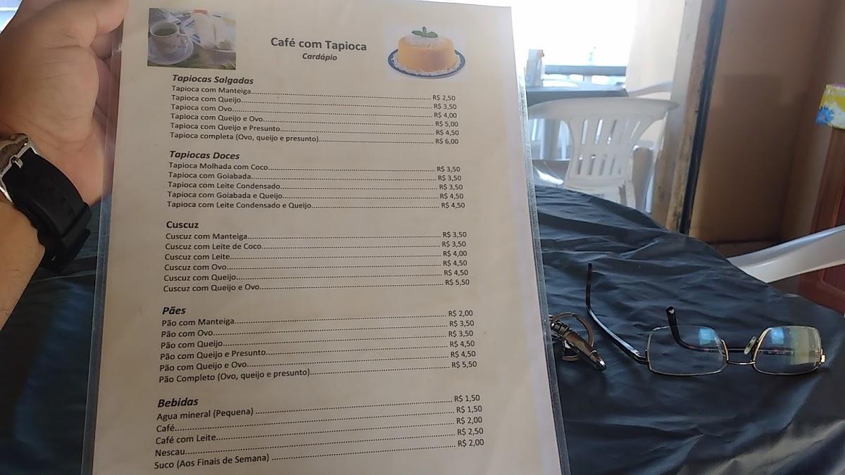 Menu em Café Com Tapioca, Castanhal
