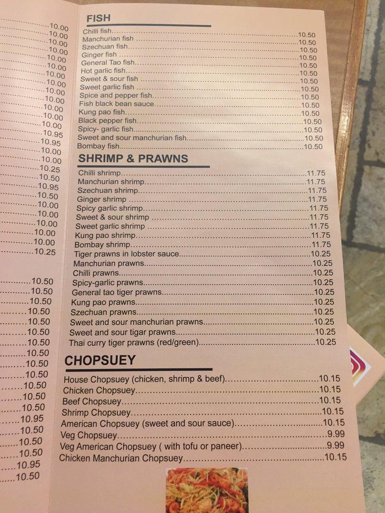 Menu at Hakka Spice restaurant, Mississauga
