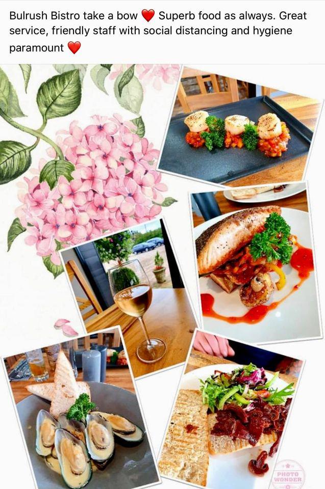 Menu at The Bulrush Bistro restaurant, Conisbrough