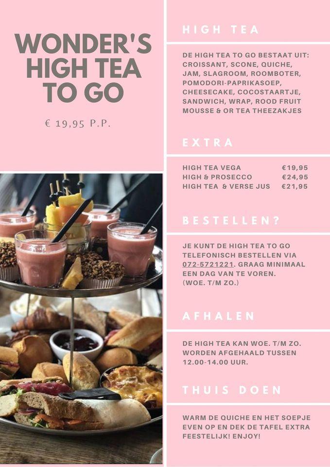 Menu at Wonders Heerhugowaard, Heerhugowaard