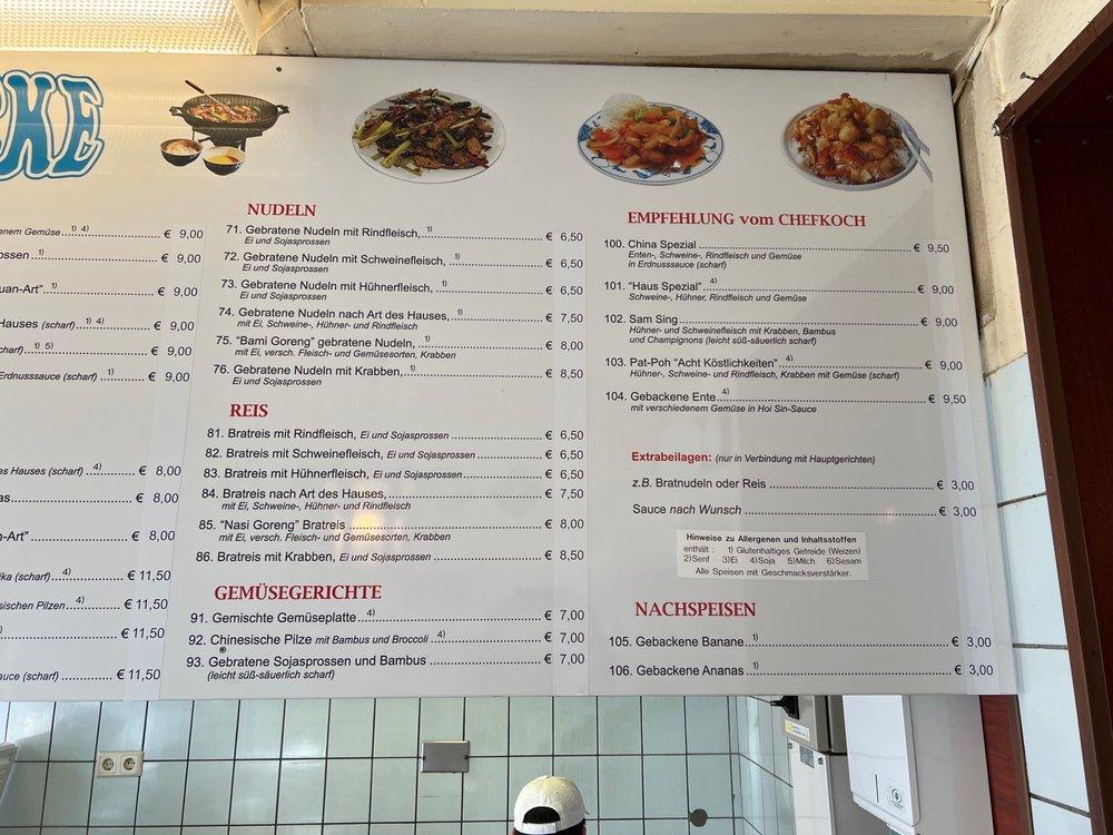 Speisekarte von China Ecke restaurant, Bremen, Kornstraße 134