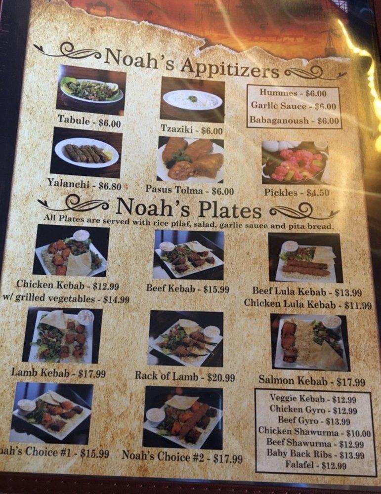 Menu at Noah's Ark Restaurant & Bakery, Fresno