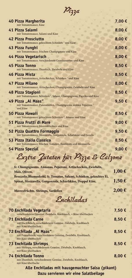 Speisekarte von Restaurant Al-Maas Schwanewede, Schwanewede