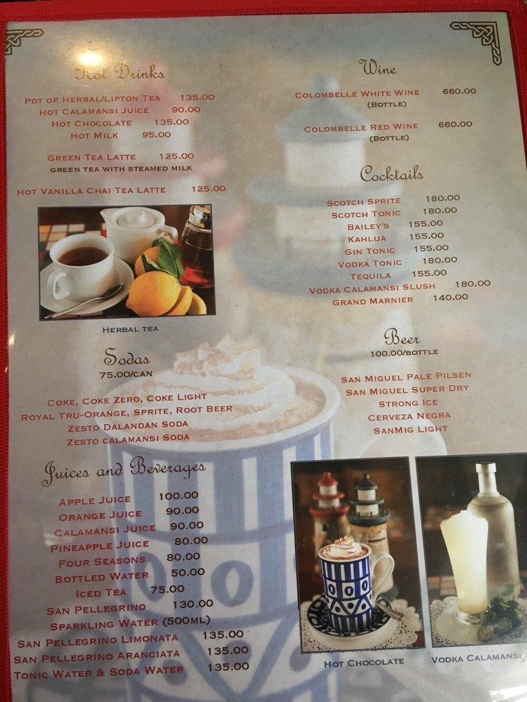 Menu at Cafe Breton, Quezon City, M354+3GQ