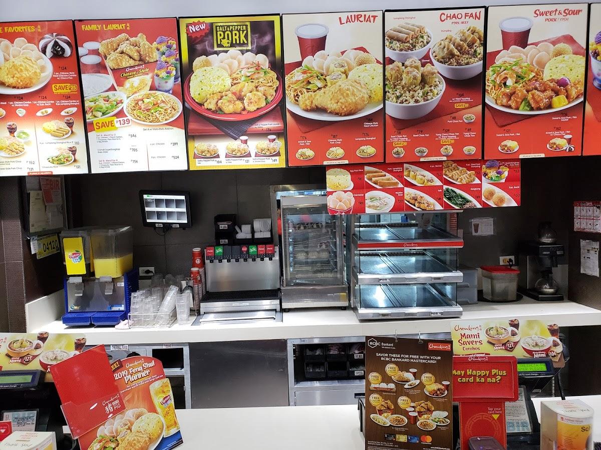 Menu at Chowking restaurant, Puerto Princesa, Malvar Road