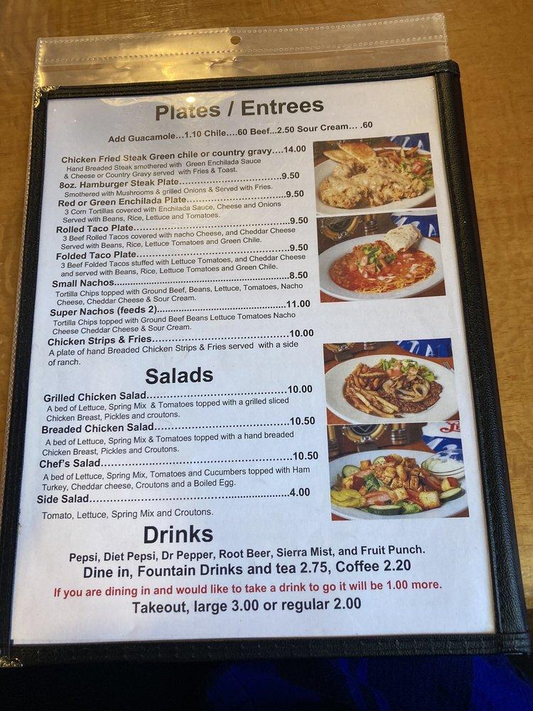 Menu at Jake's Cafe, Las Cruces, E Lohman Ave