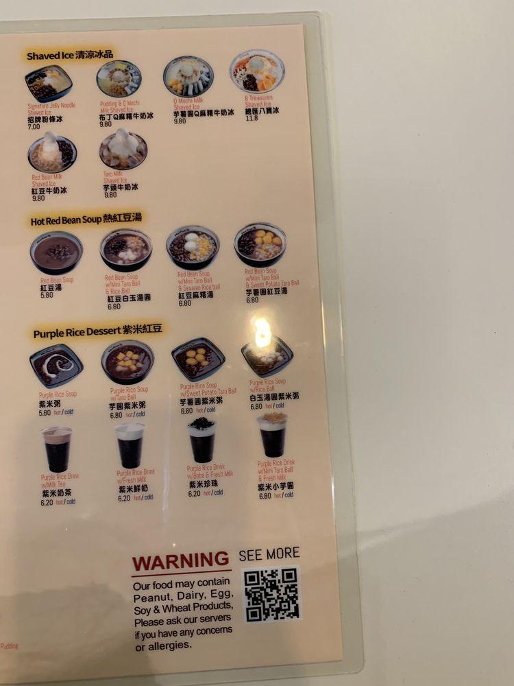 Menu at Meet Fresh desserts, Atlanta