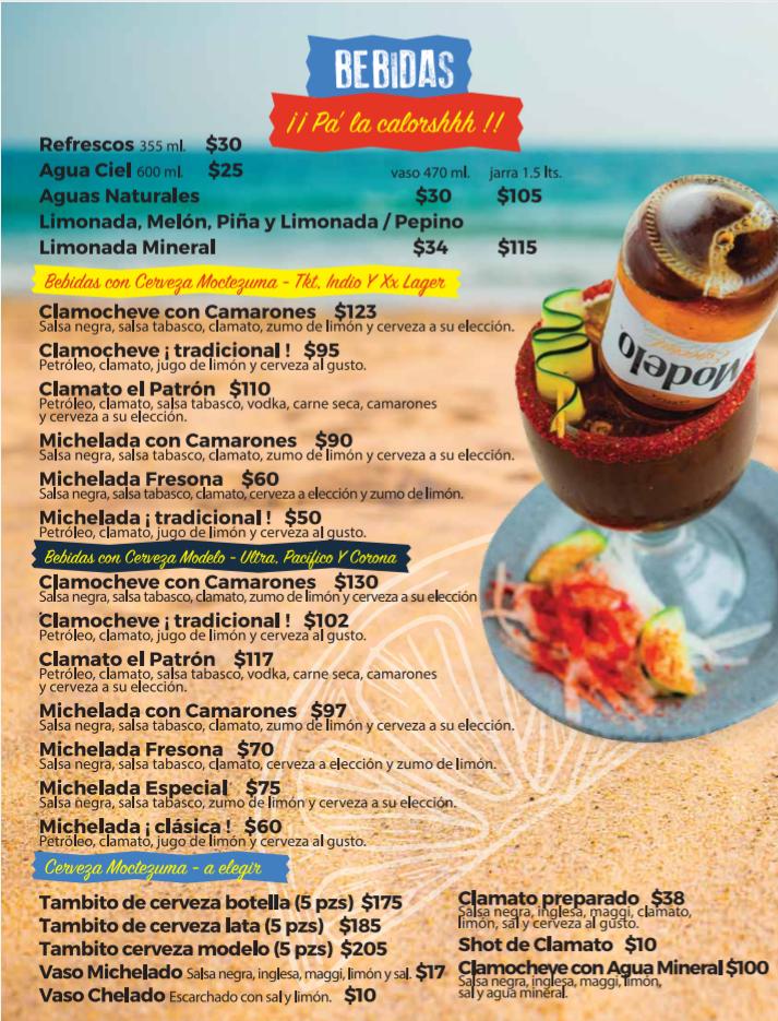 Carta del restaurante El Camarón, San Nicolás del los Garza, Av ...