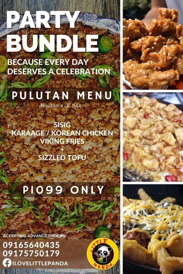 Menu at Little Panda Restaurant, Candon