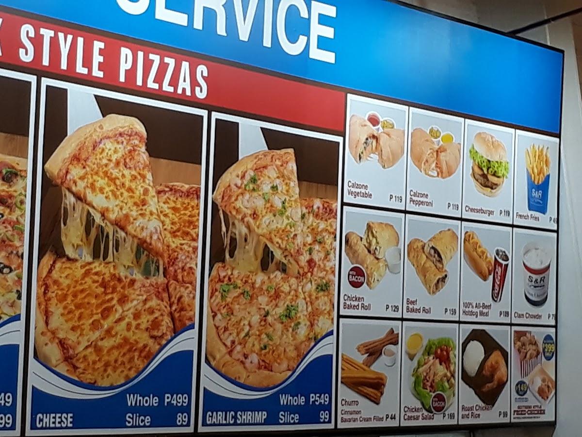 Carta del pub y bar S&R Food Service, Mandaue