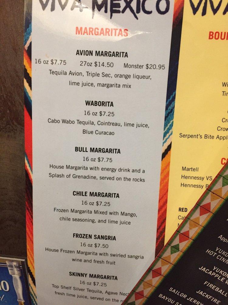 Menu at Viva Mexico Mexican Restaurant, Buford, Buford Mill Dr J