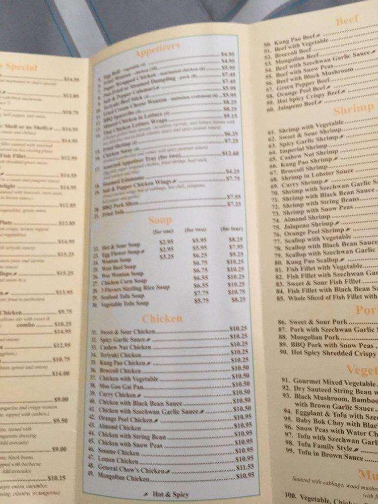Menu at Golden Ginger restaurant, Hemet, 268 E Stetson Ave