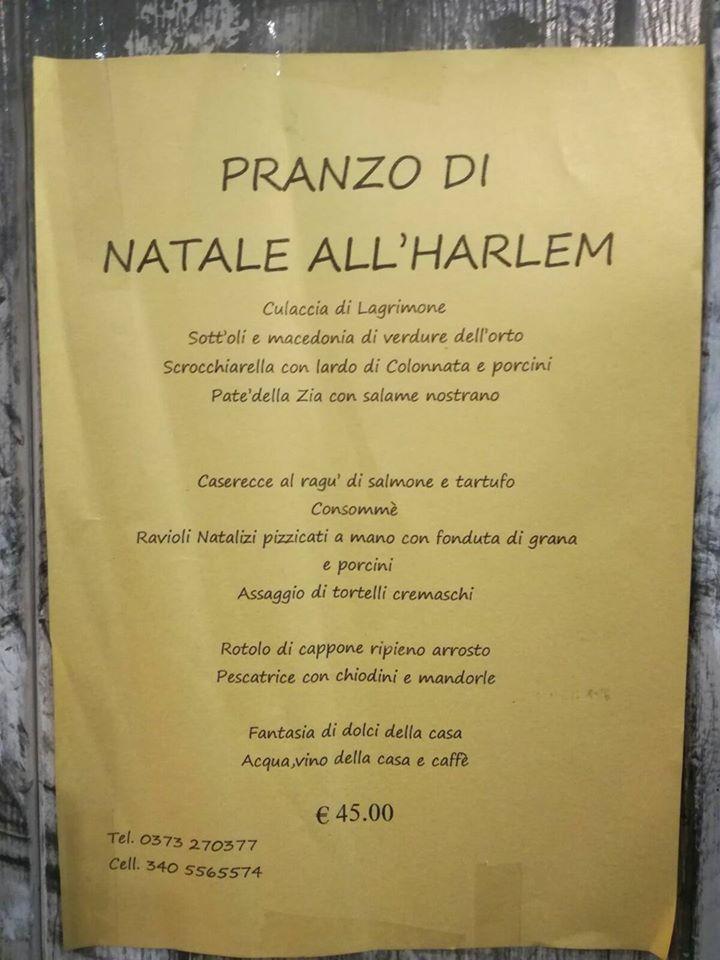 Menu at Ristorante Pizzeria Harlem, Romanengo