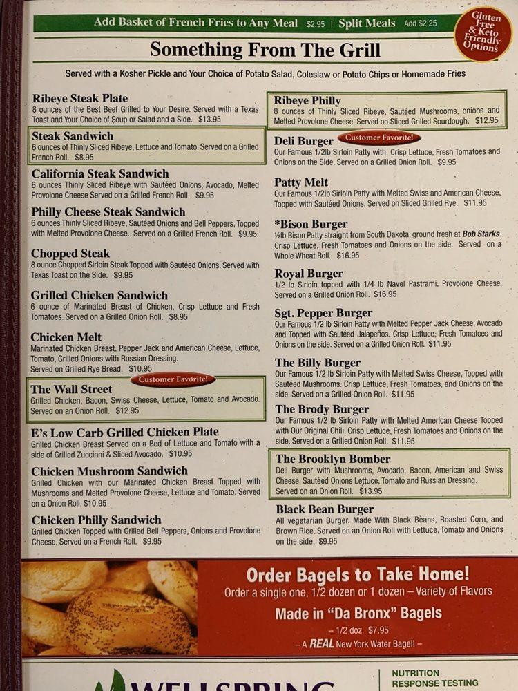Menu at New York Deli restaurant, McAllen, 829 W Dove Ave