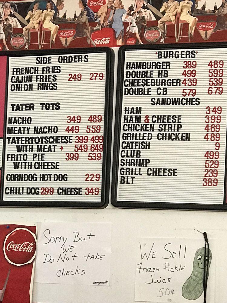 Menu at Snack Shack fast food, Sicily Island