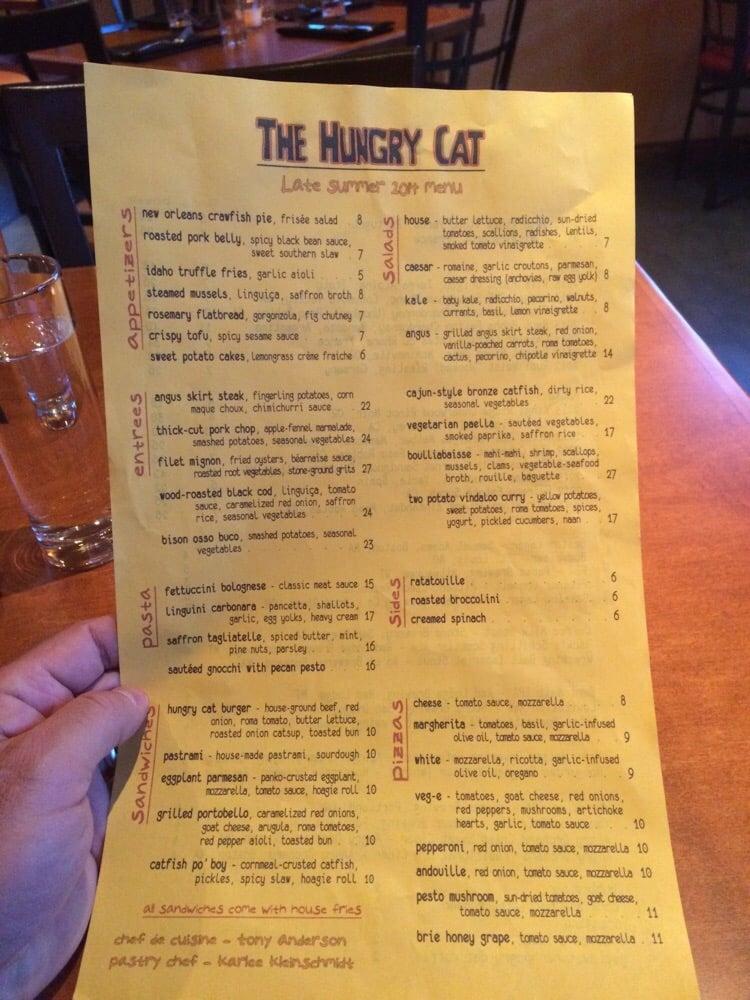 Menu at South 9th Bistro restaurant, Bozeman
