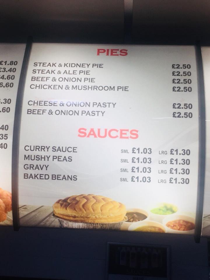 Menu at Atlantic Fish Bar Coton Green, Tamworth, The Precinct