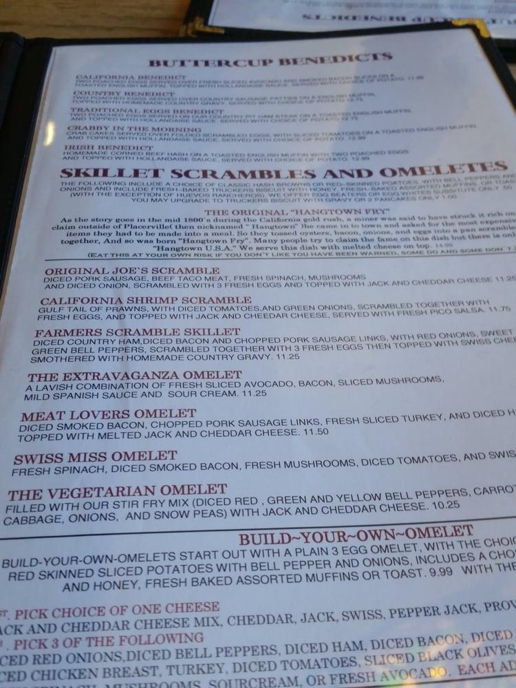 Menu at Buttercup Pantry restaurant, Placerville, 222 Main St