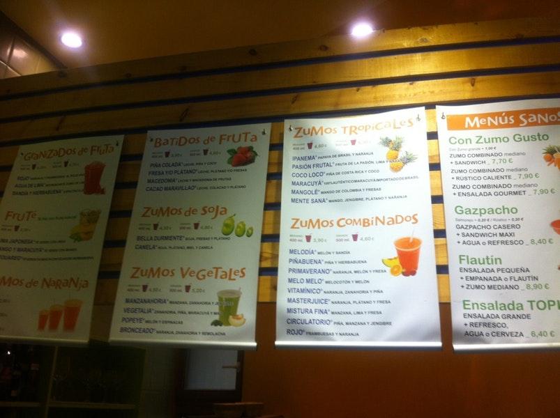 Menu at Macedonia pub & bar, Madrid