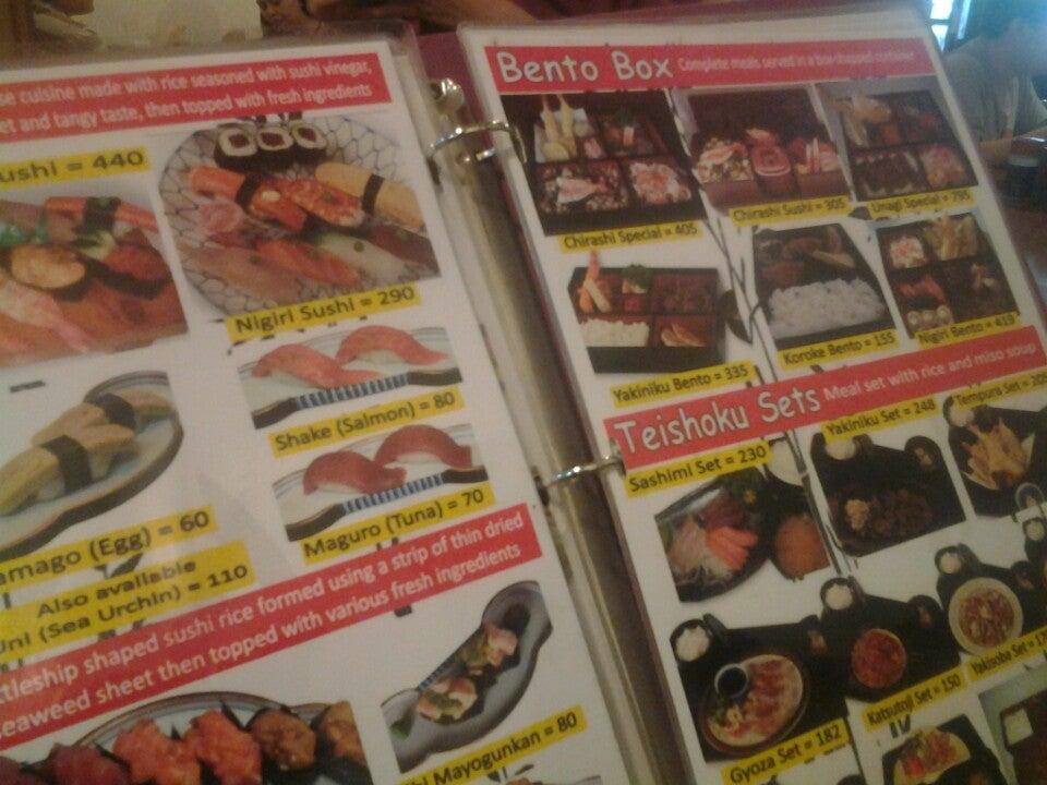 Menu at Yutaka Izakaya restaurant, Quezon City, UNIT X