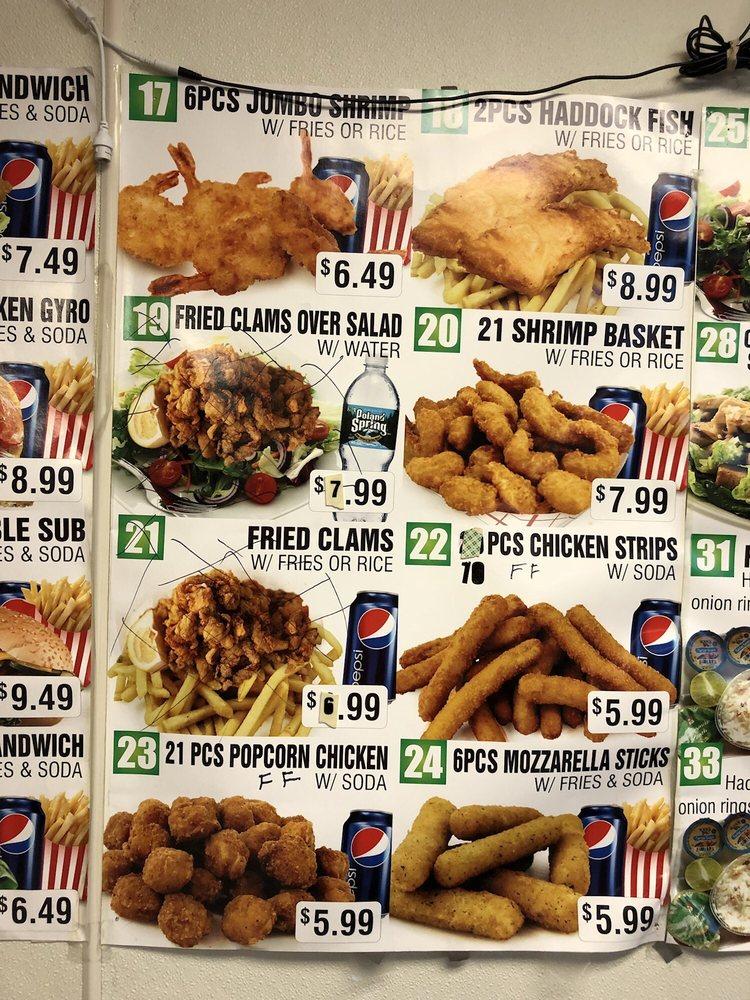 Menu at Crown Fried Chicken pizzeria, Malden