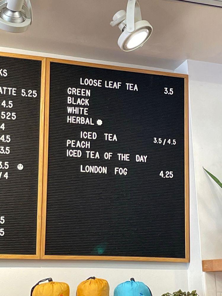 Menu at BrewLab Coffee cafe, Champaign